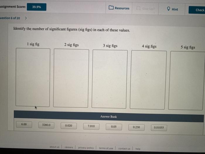Solved ssignment Score: 39.9% Resources Hint Check uestion 6 | Chegg.com