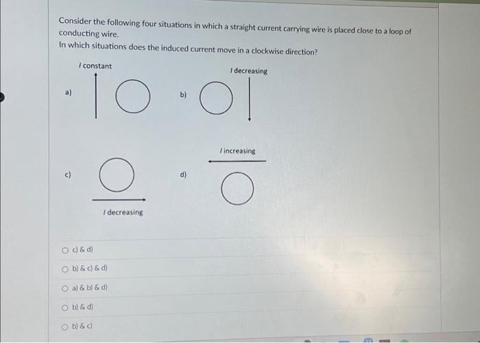 Solved Consider the following four situations in which a | Chegg.com