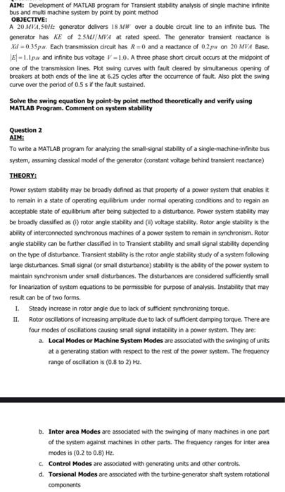 Solved AIM: Development of MATLAB program for Transient | Chegg.com
