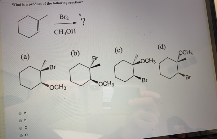 Solved What is a product of the following reaction? Br2 | Chegg.com