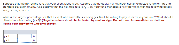 Solved Suppose that the borrowing rate that your client | Chegg.com