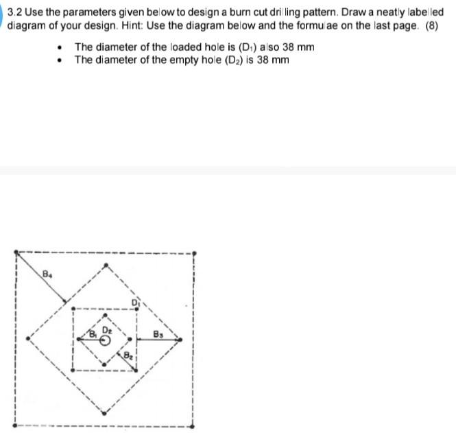 Solved 3.2 Use the parameters given be ow to design a burn | Chegg.com