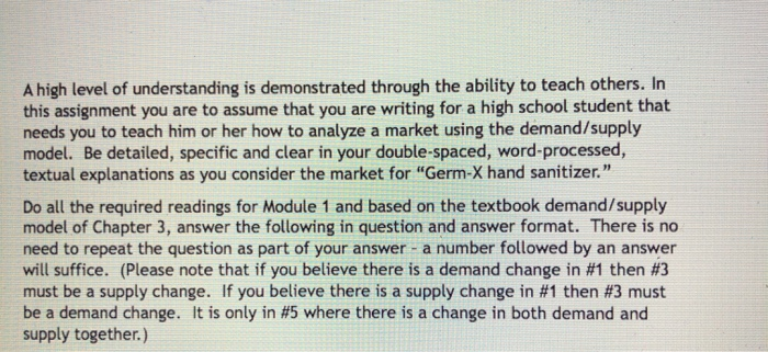 Solved A high level of understanding is demonstrated through | Chegg.com