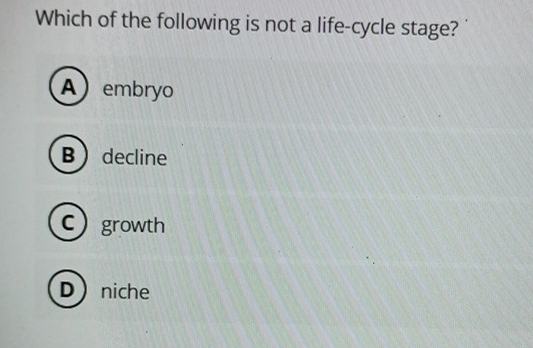 Solved Which of the following is not a life-cycle | Chegg.com