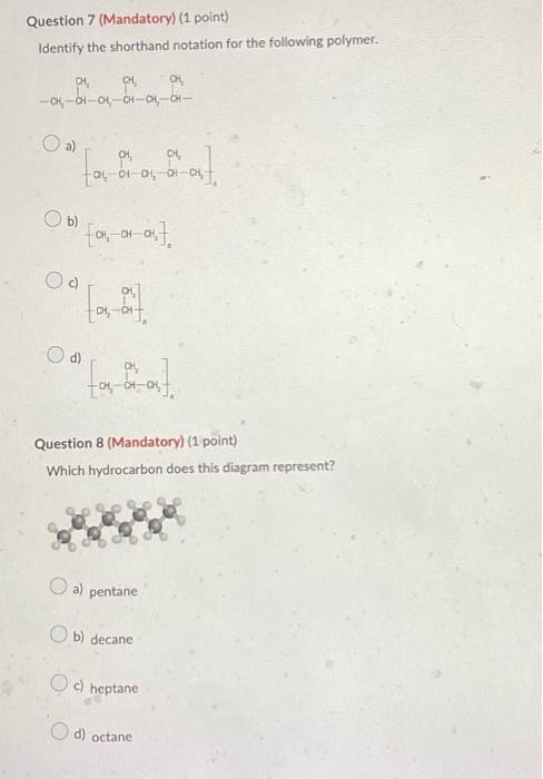 Solved Identify the shorthand notation for the following | Chegg.com