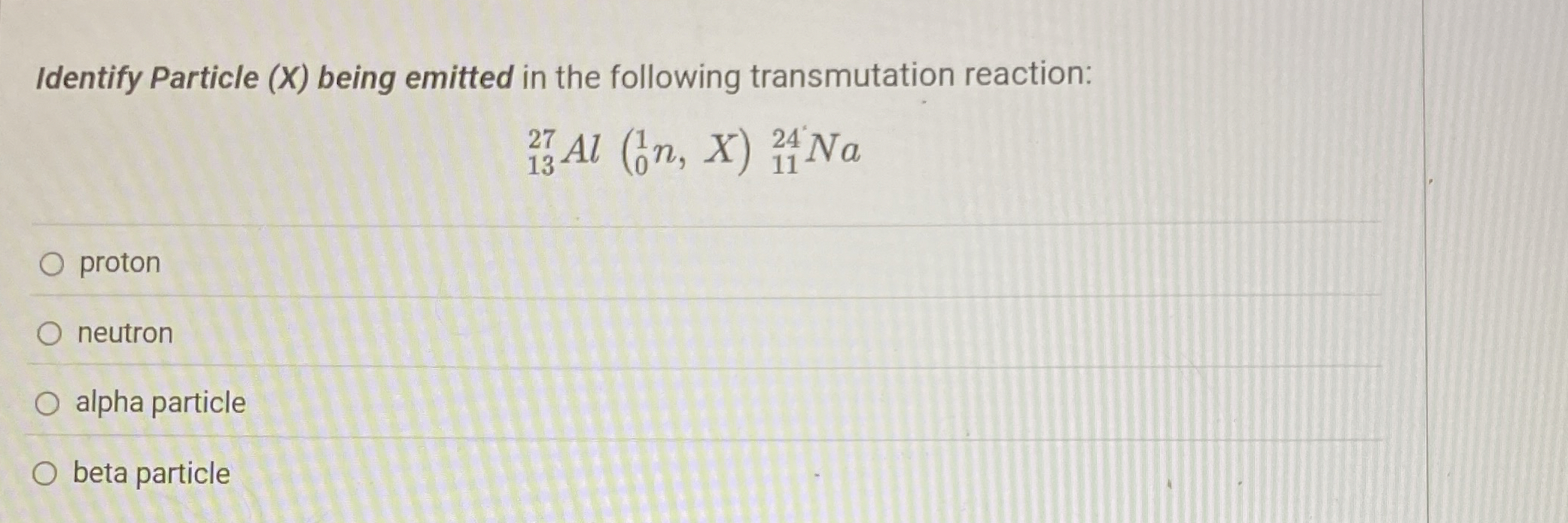 Solved Identify Particle (x) ﻿being emitted in the following | Chegg.com