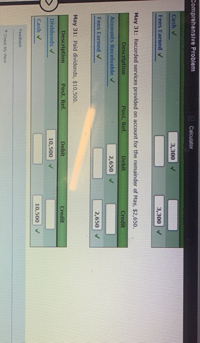 Solved Comprehensive Problem 1 Part 5: Work Sheet The | Chegg.com
