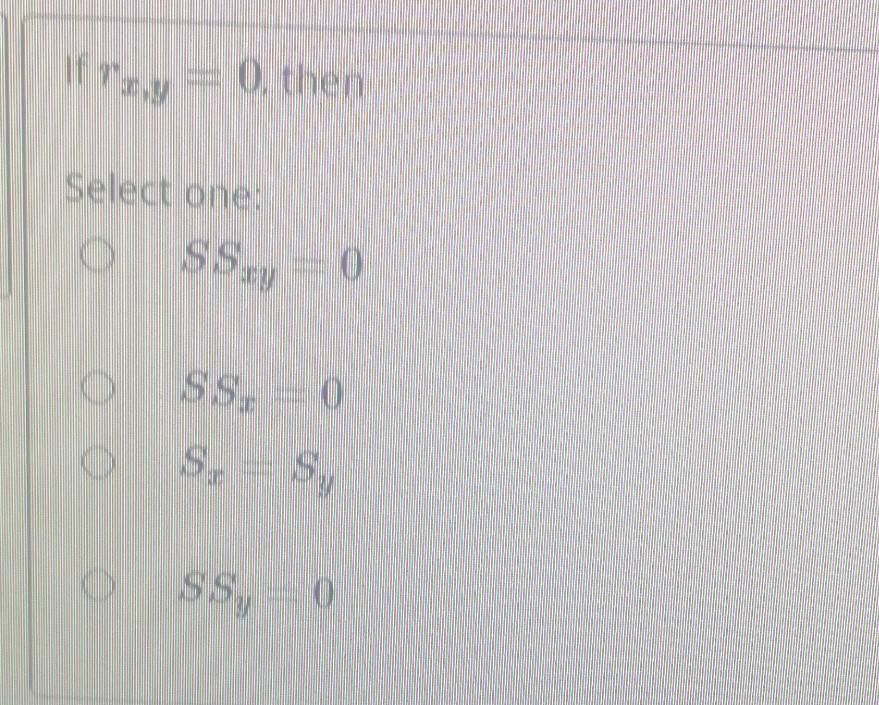 Solved 0, then Select one SS 0 KI SISA 0 Sy C SS, 0 | Chegg.com