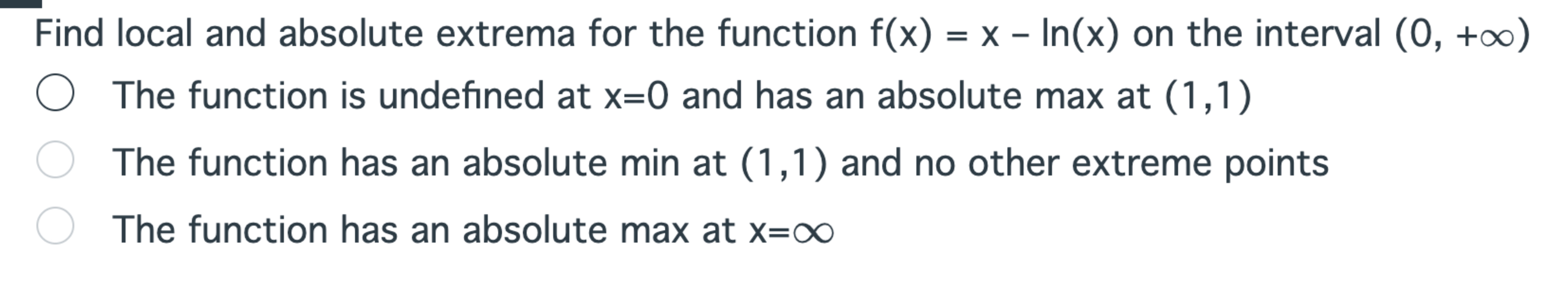 Solved Find local and absolute extrema for the function | Chegg.com