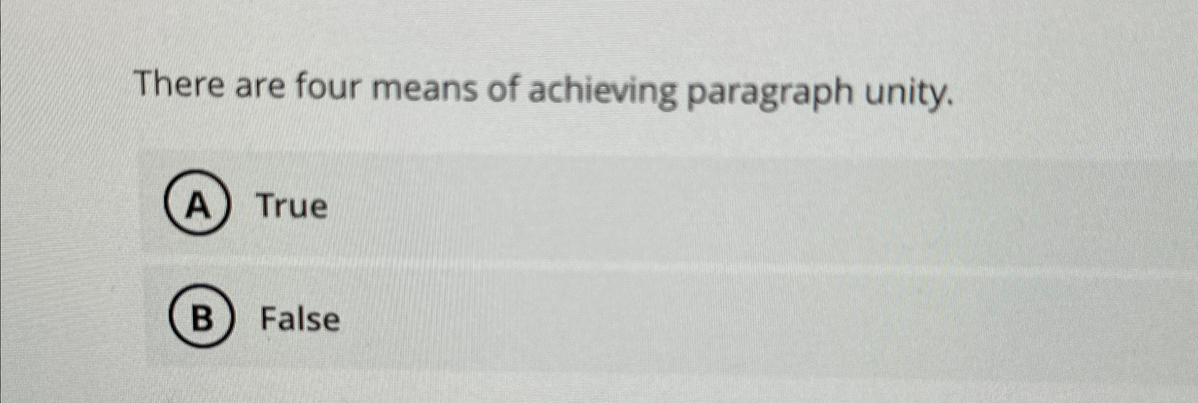 There are four means of achieving paragraph | Chegg.com