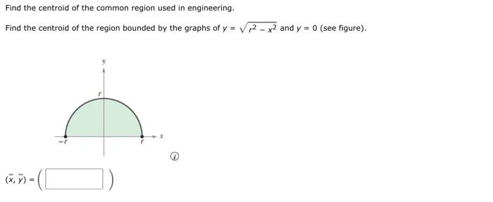 Solved Find the centroid of the common region used in | Chegg.com