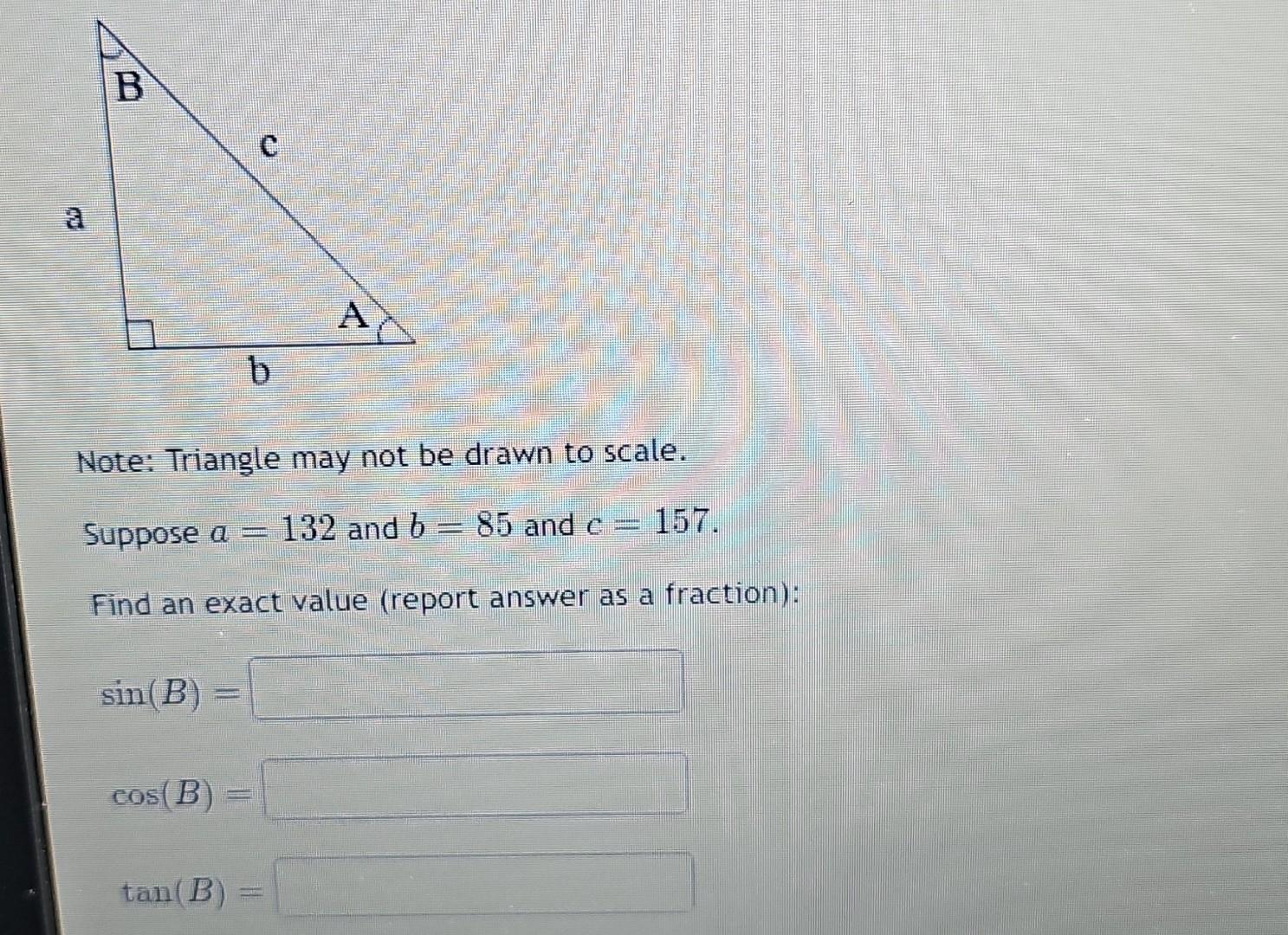 Solved Note: Triangle may not be drawn to scale. Suppose | Chegg.com