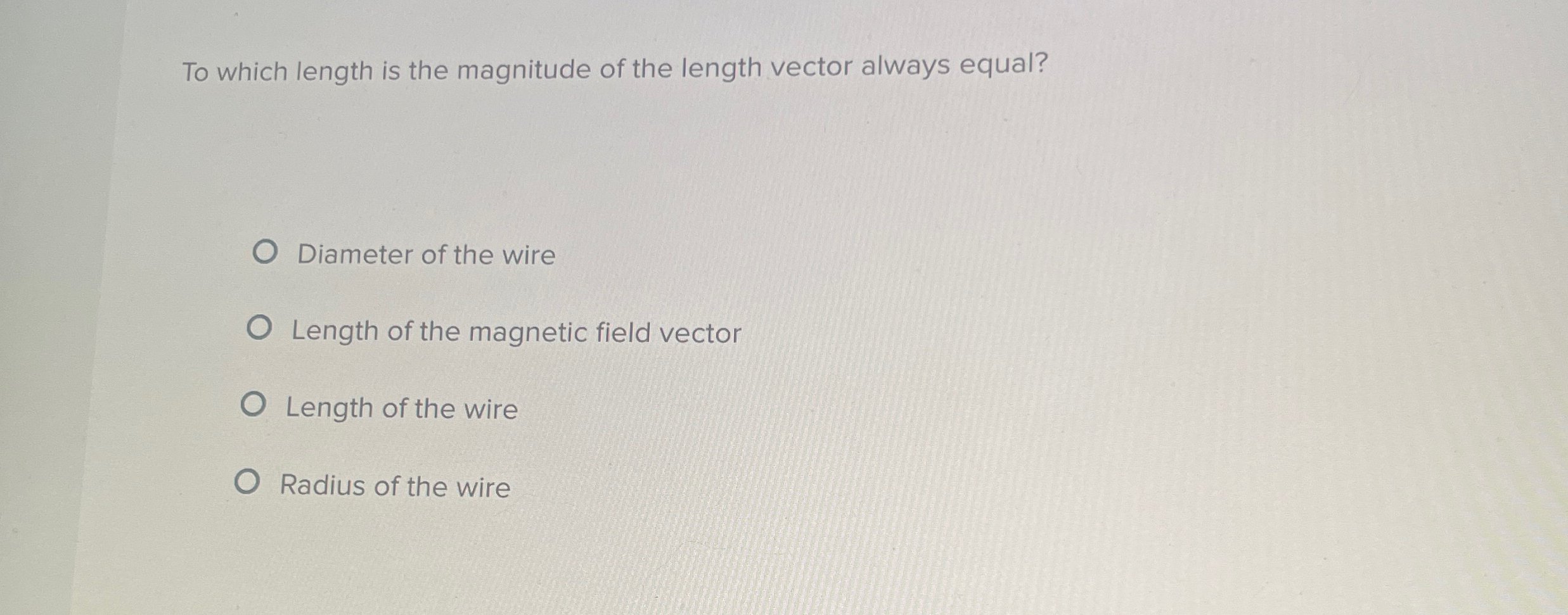 Solved To which length is the magnitude of the length vector | Chegg.com