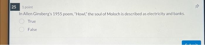 In Allen Ginsberg's 1955 poem, "Howl," the soul of | Chegg.com