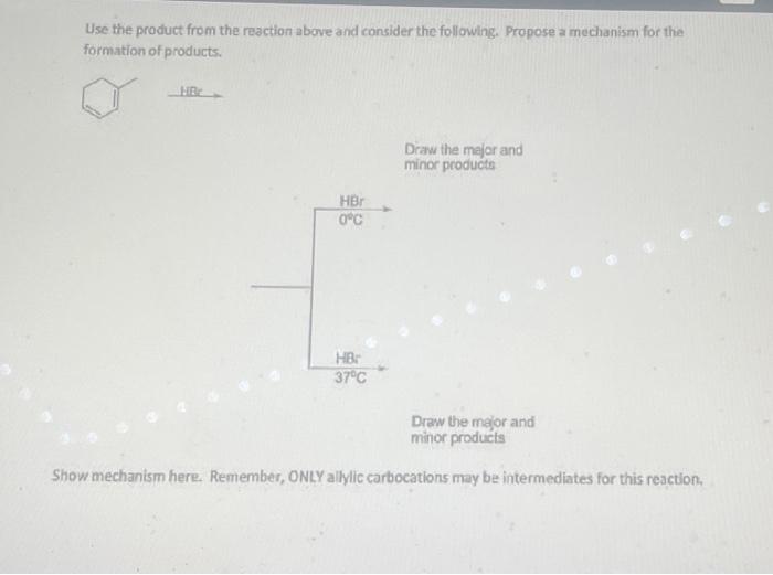 Solved 1. consider the following reaction scheme and draw | Chegg.com