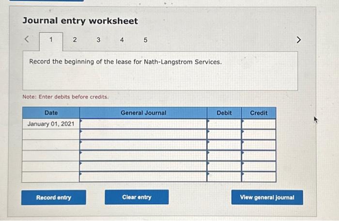Solved Journal entry worksheet Record the lease payment | Chegg.com