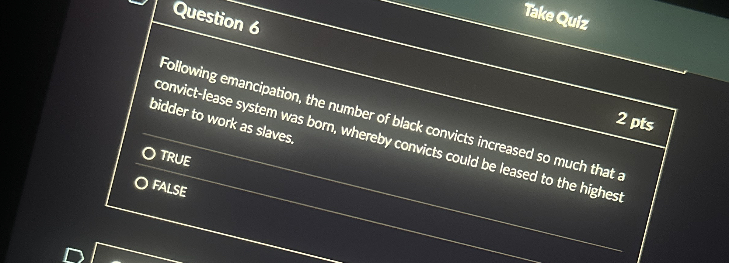 Solved Question 6 ﻿convict-lease system was born, whereby | Chegg.com