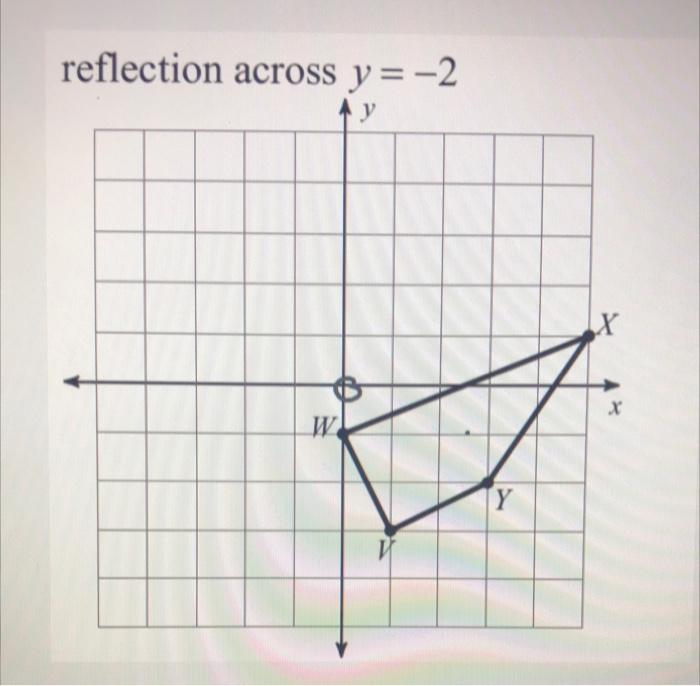 Solved Reflection Across Y 2 A Y X W Y