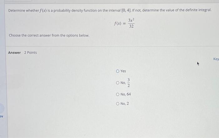 Solved Determine whether f(x) is a probability density | Chegg.com