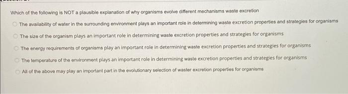 Solved Which of the following is NOT a plausible explanation | Chegg.com