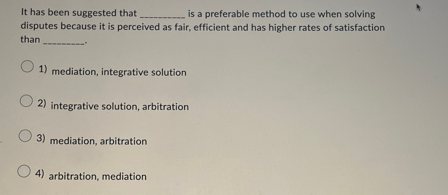 Solved It has been suggested that ____ ﻿is a preferable | Chegg.com