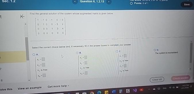 Solved Sec. 1.2\\nQuestion 6, 1.2.13\\nPoints: 0 of 1\\nFind | Chegg.com