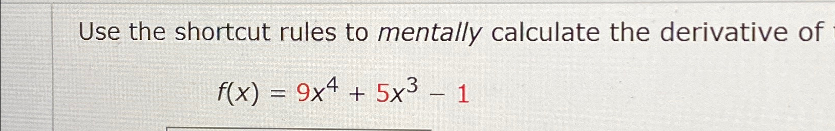 Solved Use the shortcut rules to mentally calculate the | Chegg.com