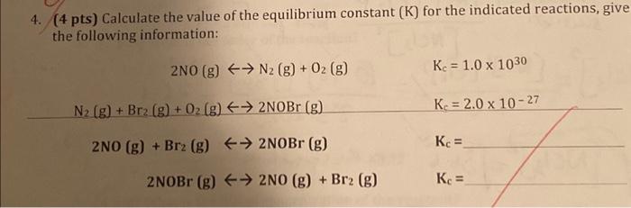 Solved Calculate the value of the equilibrium constant (K) | Chegg.com