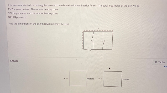 Solved A farmer wants to build a rectangular pen and then | Chegg.com