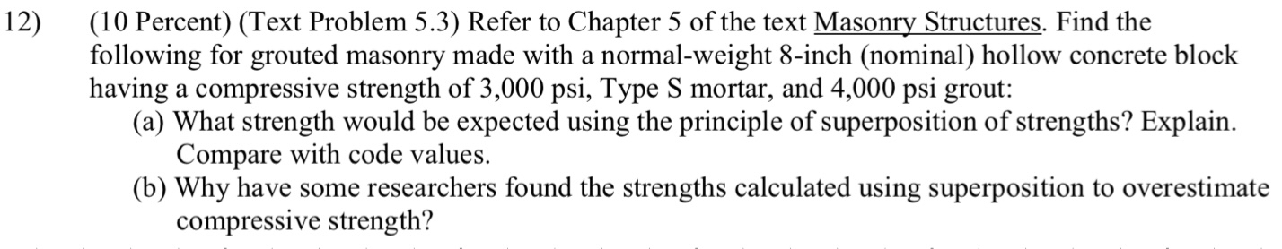 Solved (10 ﻿Percent) (Text Problem 5.3) ﻿Refer to Chapter 5 | Chegg.com