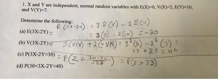 Solved SHOW ALL WORK! ANSWER ALL PARTS! I think ive answered | Chegg.com