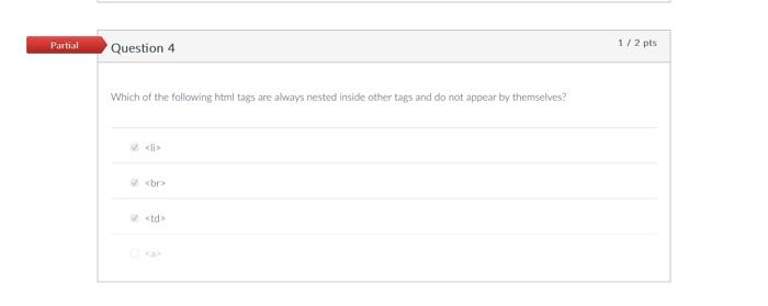 Solved Which of the following html tags are always nested | Chegg.com