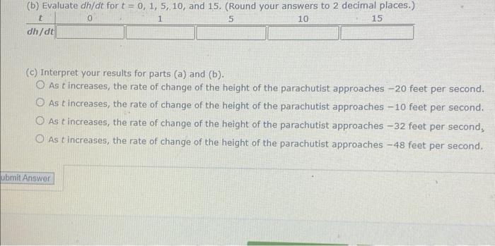 Solved A parachutist jumps from a plane and opens the | Chegg.com