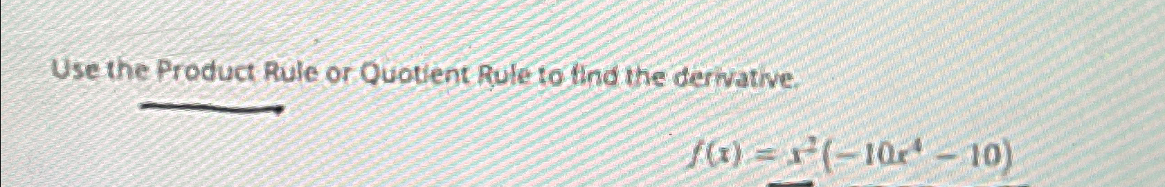Solved Use the Product Rule or Quotient Rule to tha the | Chegg.com
