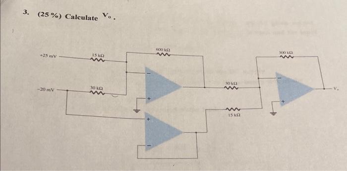 Solved 3. (25%) Calculate V0. | Chegg.com