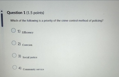 Solved Question 1 (1.5 ﻿points)Which of the following is a | Chegg.com