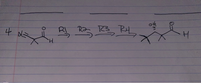 Solved show a four step synthesis of the following reaction. | Chegg.com