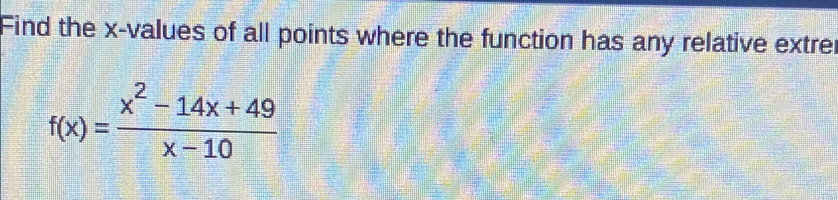 Solved Find the x-values of all points where the function | Chegg.com