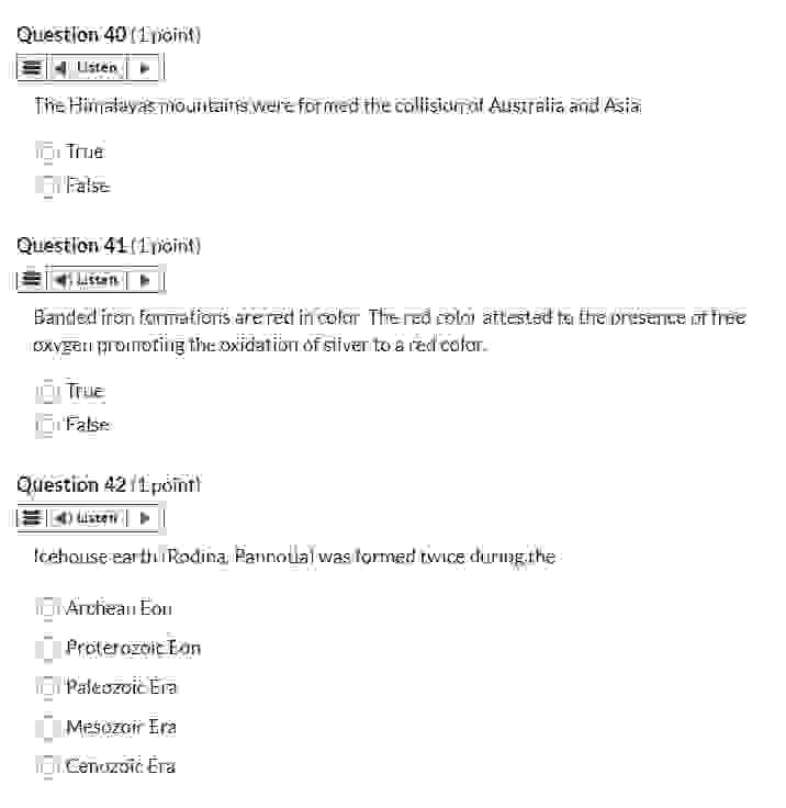 Solved Question 40 (1pioint?I TineFalseQuestion | Chegg.com