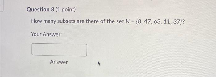 Solved How many subsets are there of the set | Chegg.com
