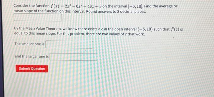 Solved Consider The Function F X 2x3−6x2−48x 3 On The