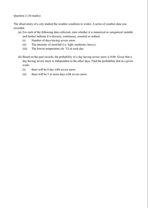 Solved Elementary Statistics Assignment 2 Question Paper | Chegg.com