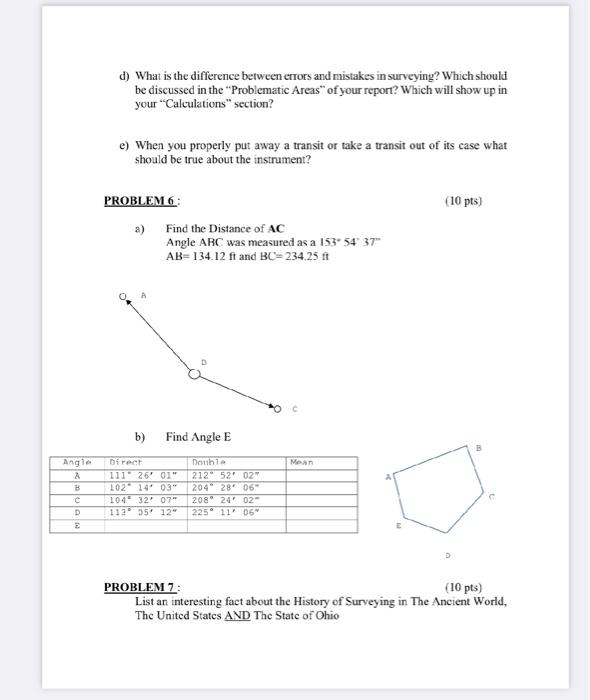 Solved d) What is the difference between errors and mistakes | Chegg.com