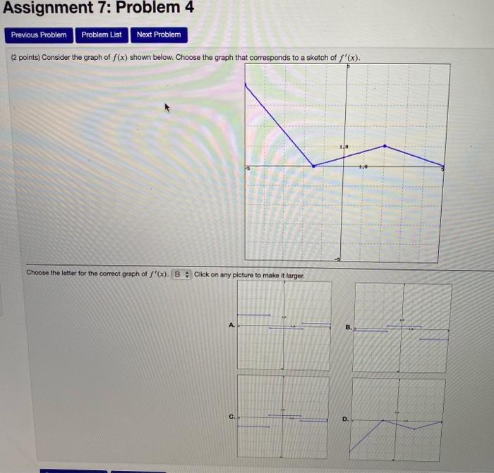 Solved Assignment 7: Problem 4 Previous Problem Problern | Chegg.com