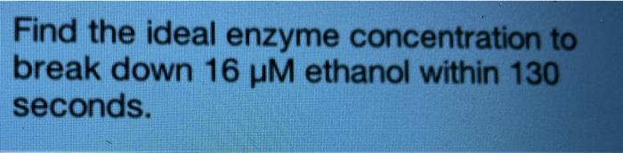 Solved What is the optimal enzyme concentration? a) 0.1 | Chegg.com