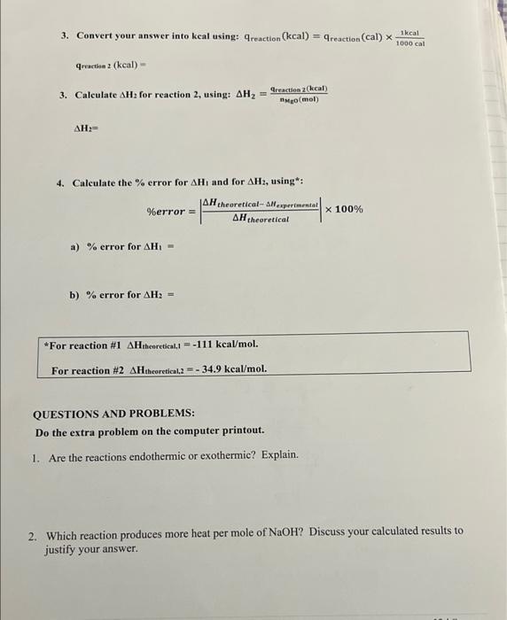 Solved 2. Assuming that the specific heat of the solution in | Chegg.com