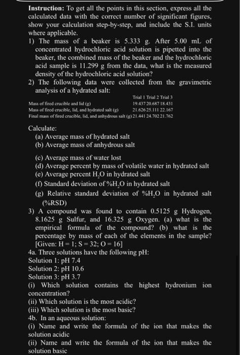 Solved Instruction: To get all the points in this section, | Chegg.com