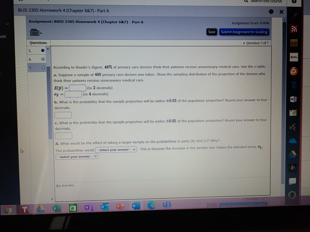 Solved Search this course BUSI 2305 Homework 4 (Chapter 687) | Chegg.com