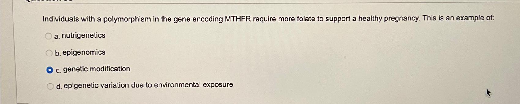 Solved Individuals with a polymorphism in the gene encoding | Chegg.com