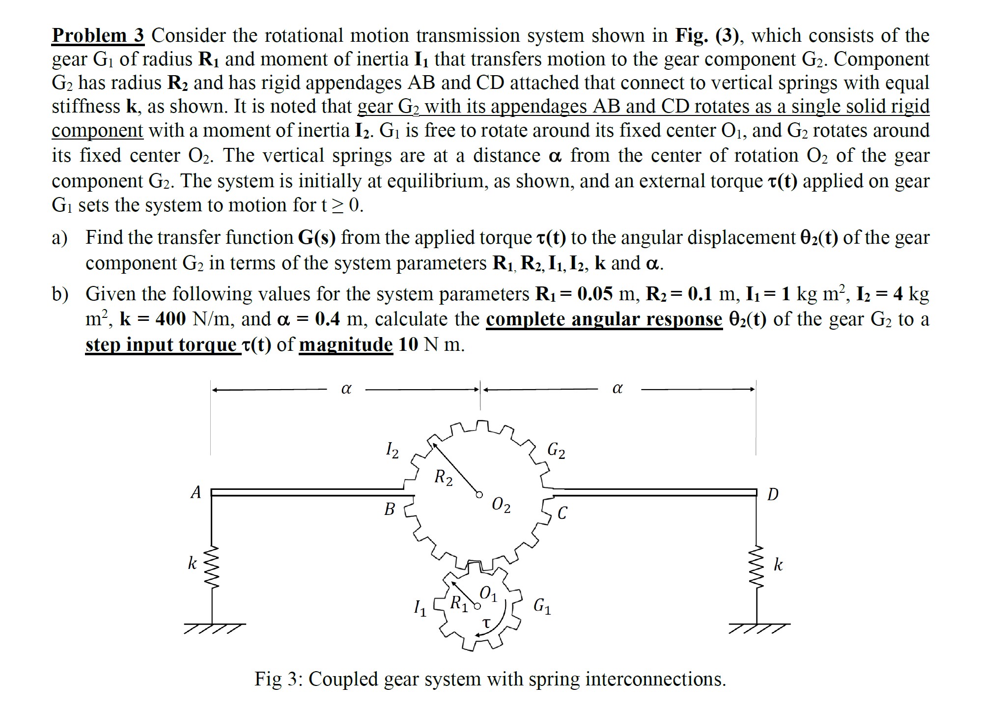 Solved Problem 3: Consider the rotational motion | Chegg.com